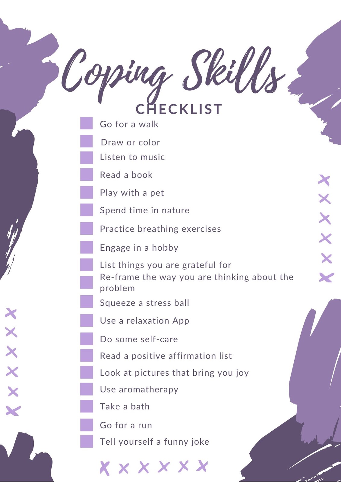 Build a coping skill toolkit!