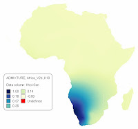 Ethio Helix ኢትዮ:ሒሊክስ: Gradient Maps for African ADMIXTURE components