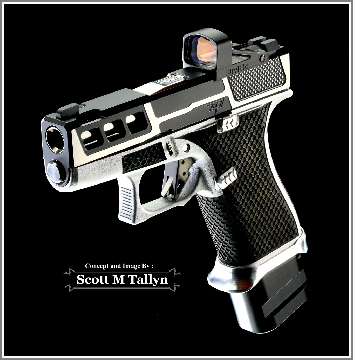 Custom Glock 43X - Angled View