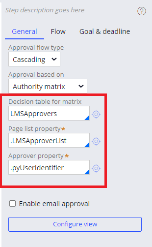 Cascading Approval in Pega- Based on Authority Matrix