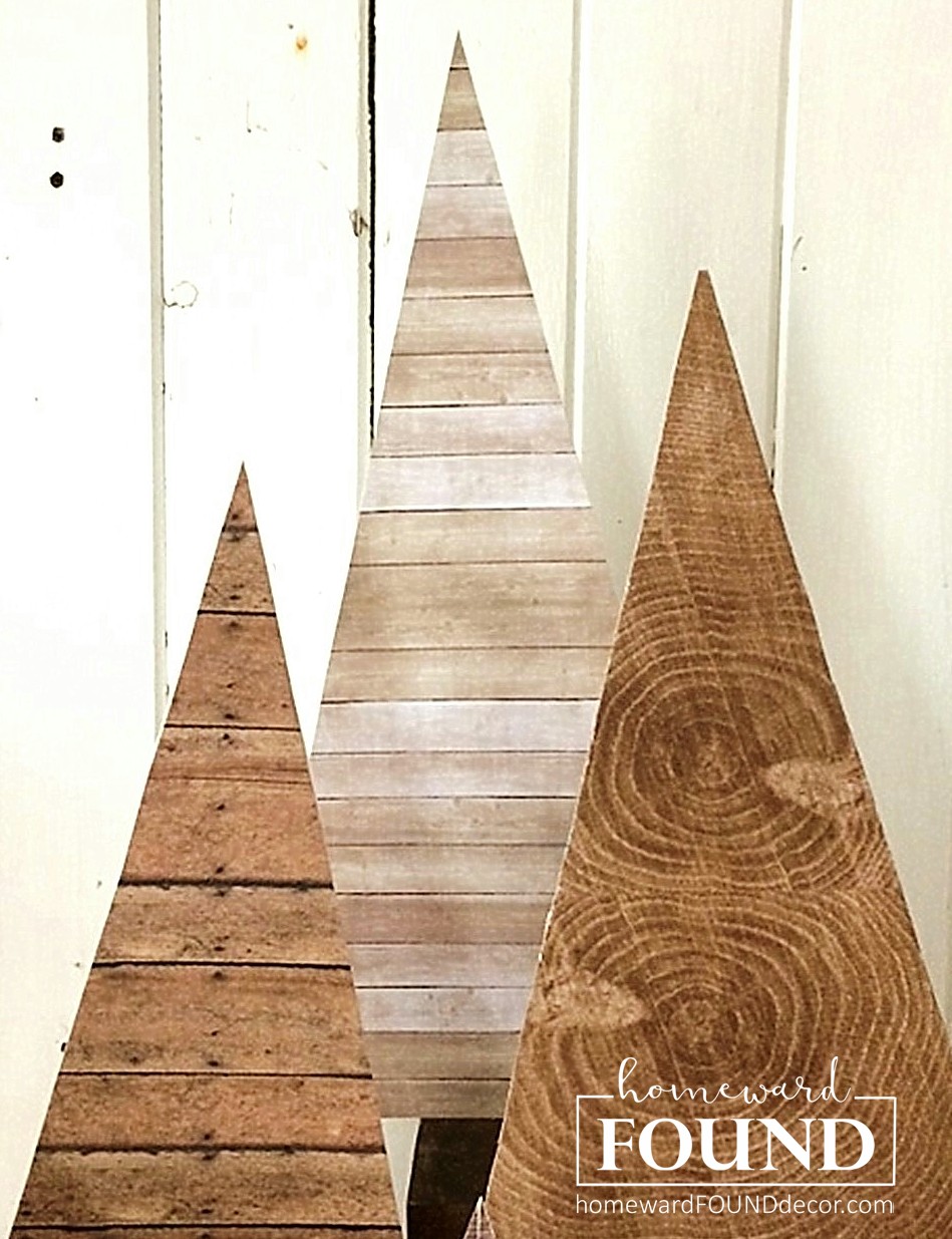 faux wood 'junk' trees homeward found decor