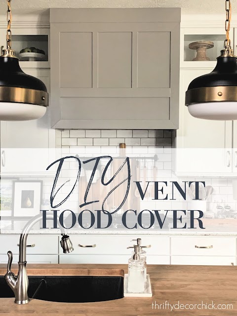 How to build a modern DIY vent hood | Thrifty Decor Chick | Thrifty DIY ...