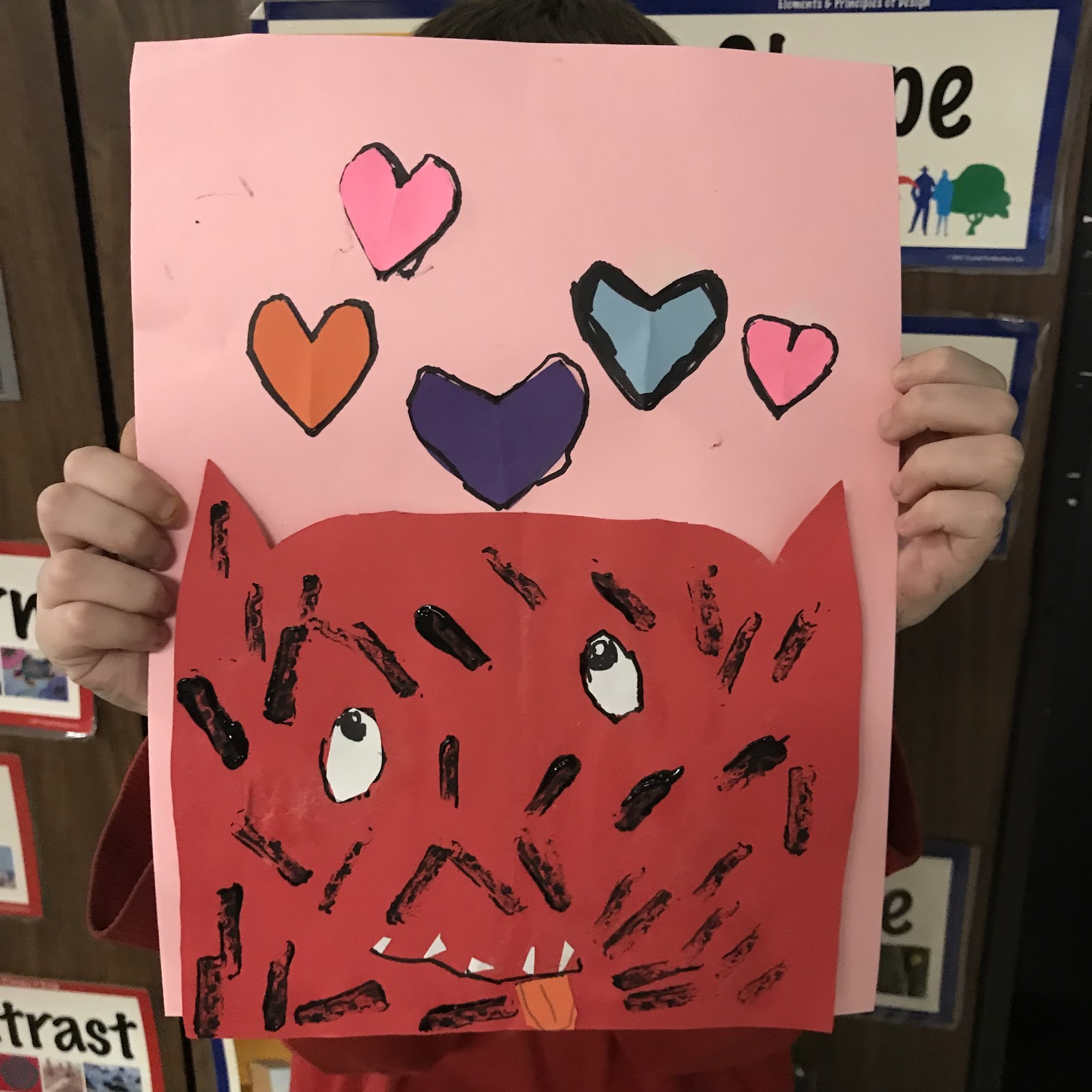 Elements of the Art Room: 1st grade Love Monsters