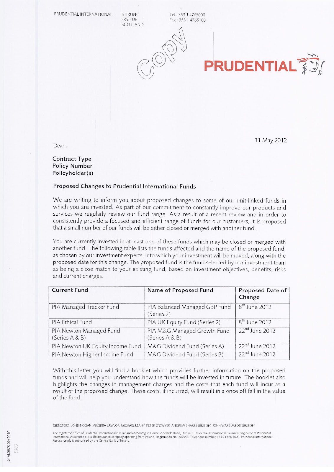 Green Financial: E&OE