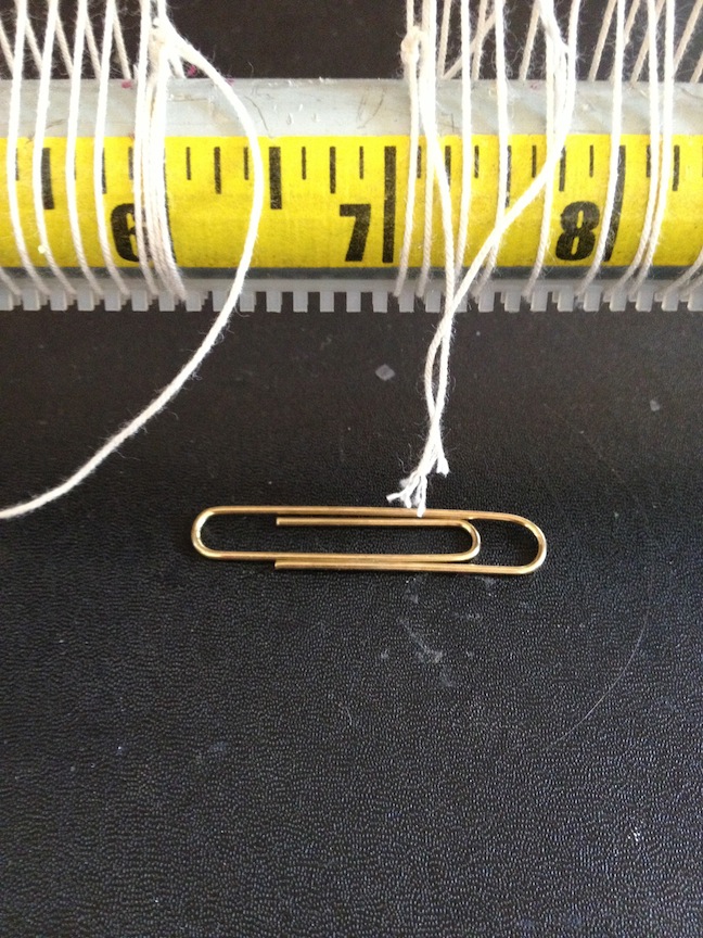 The Weaving Diva; weaving with words & weft: Shannock Loom - Paper Clip ...