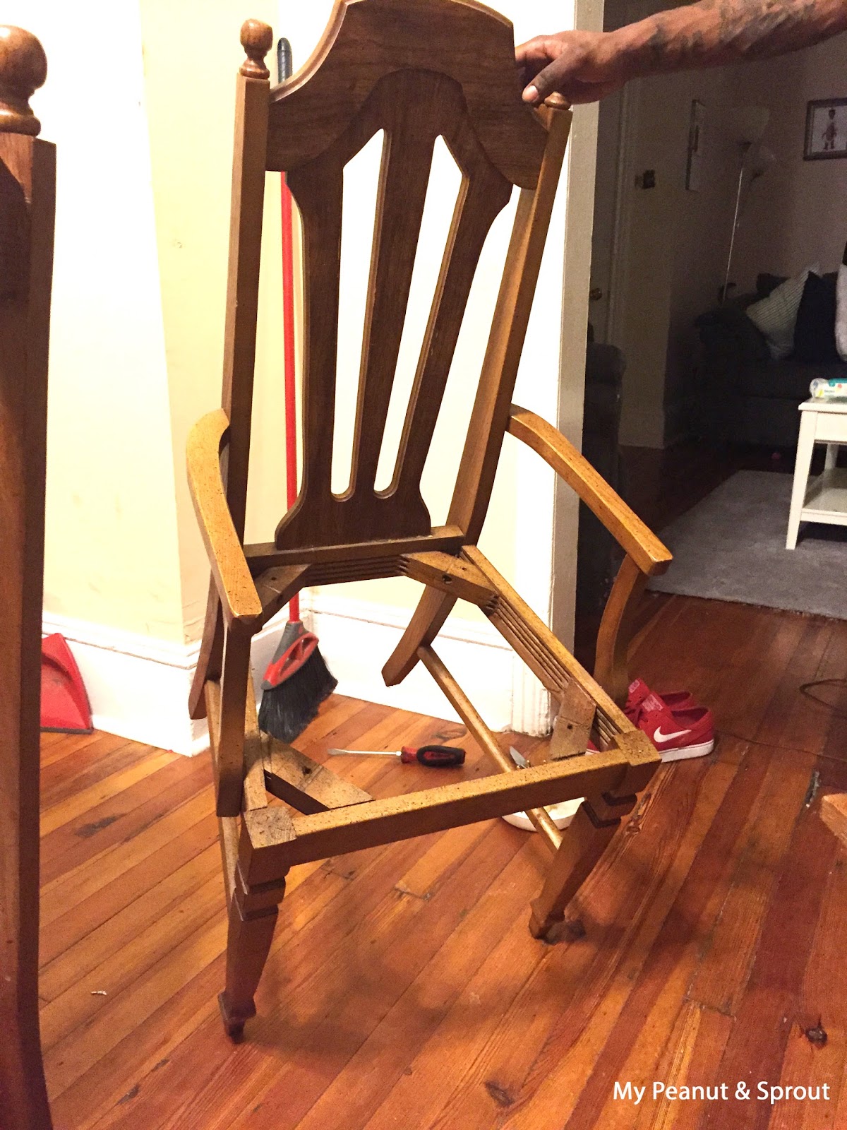 Giving An Old Chair New Life | Peanut & Sprout