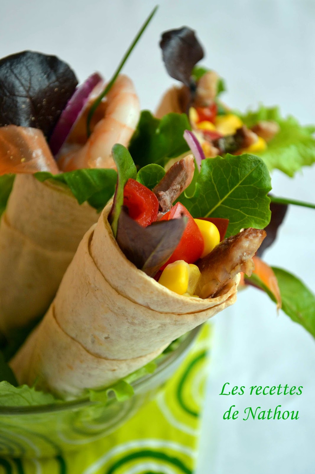 Ma cuisine au fil de mes idées...: Cornets croustillants de wraps pour ...