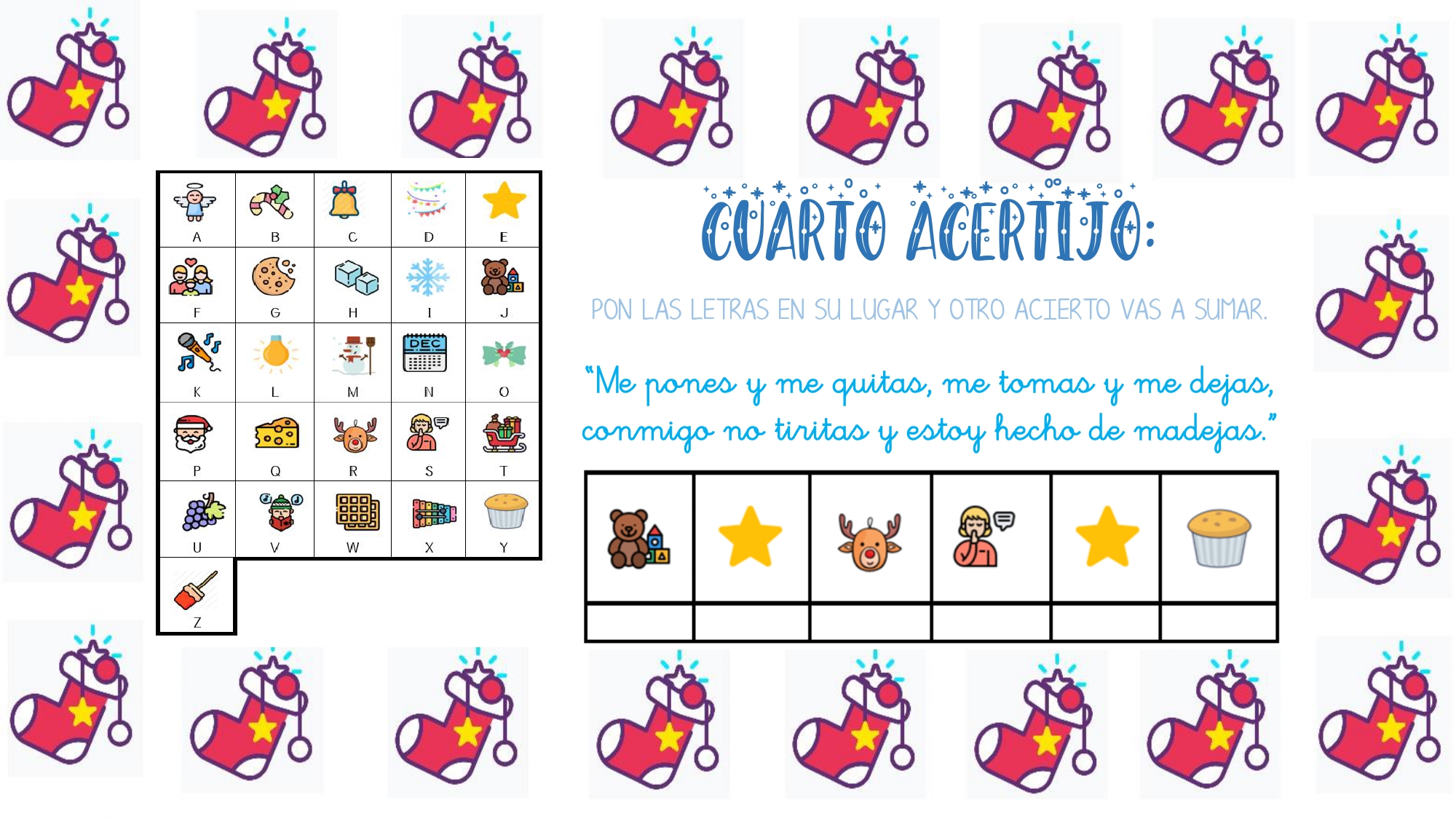 EL BLOG DE 1º PRIMARIA: ¡CUARTO ACERTIJO DE NAVIDAD!