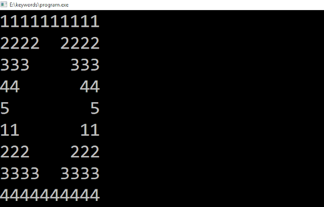 c program to print patterns