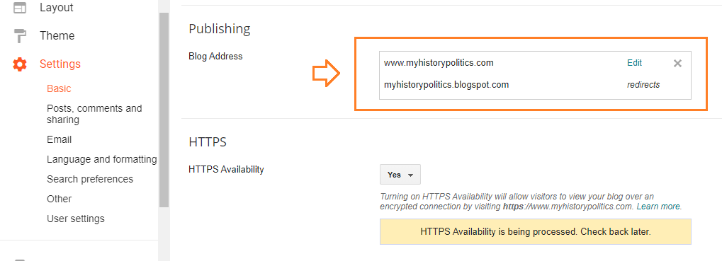 How To Redirect Blogspot To Custom Domain | Set Up A Third Party URL ...
