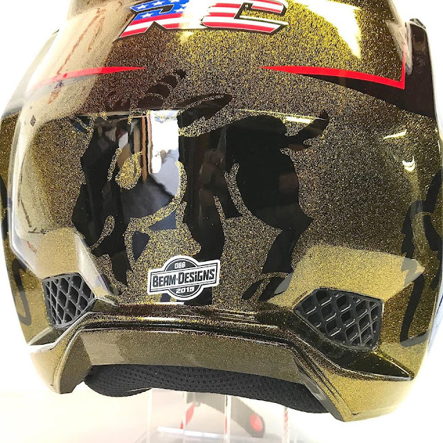 Racing Helmets Garage: Fox V3 R.Carmichael 2019 by BEAMdesigns