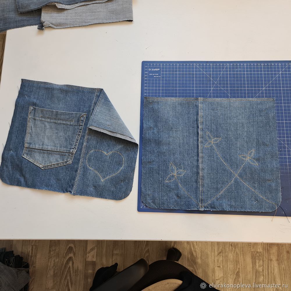 Recycled Denim Bag. Free Pattern & Tutorial ~ DIY Tutorial Ideas!