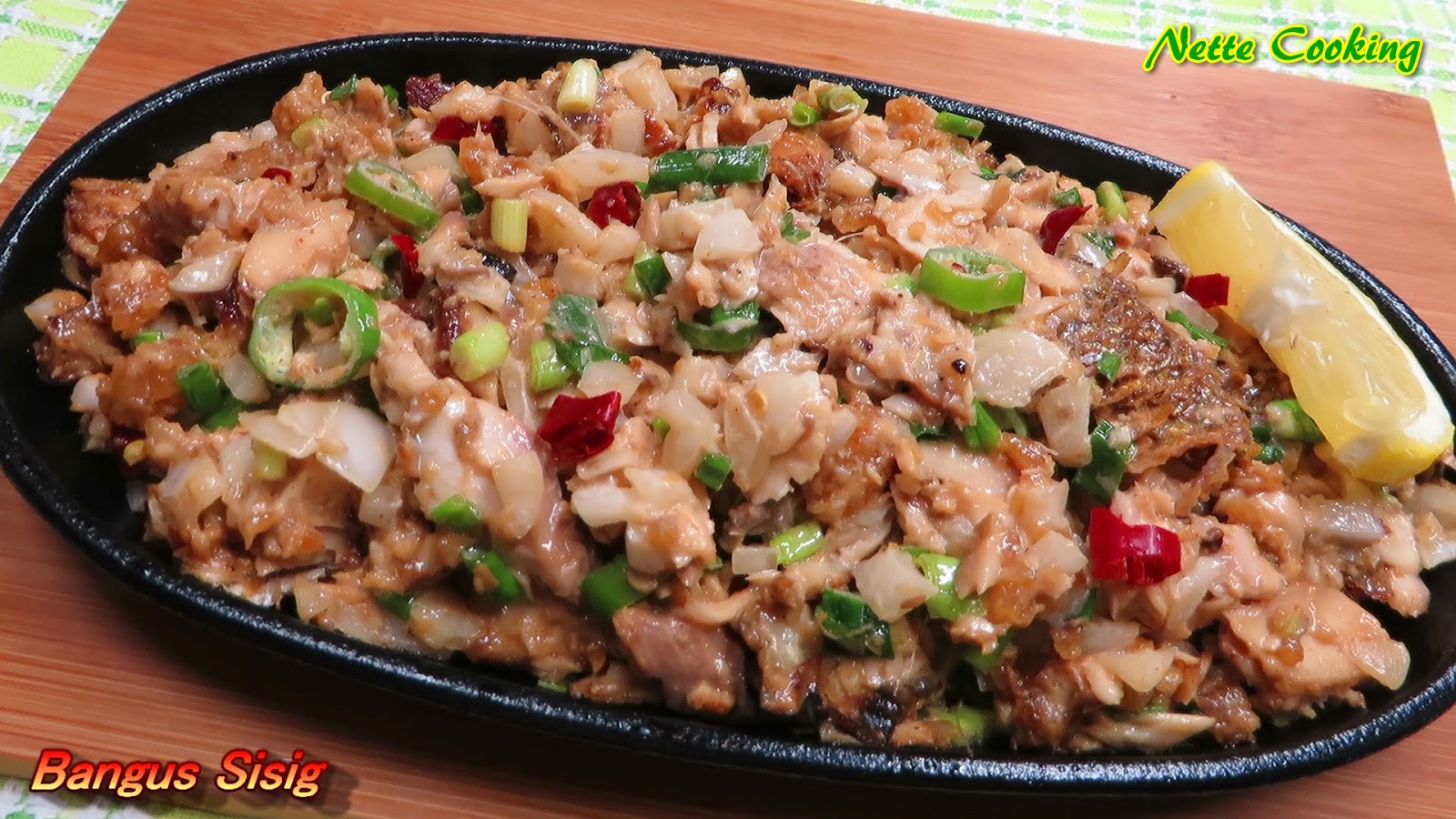 "Nette Cooking": "Bangus Sisig"