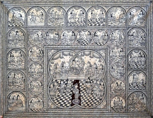 Pattachitra paintings by Pranab Narayan Das - The Barpali Days