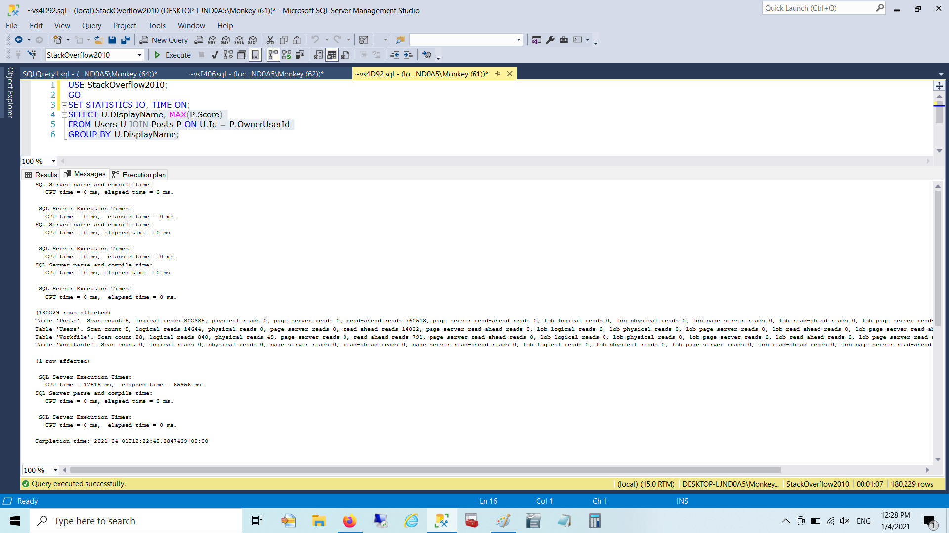 HK SQL Server Doctor: 2021