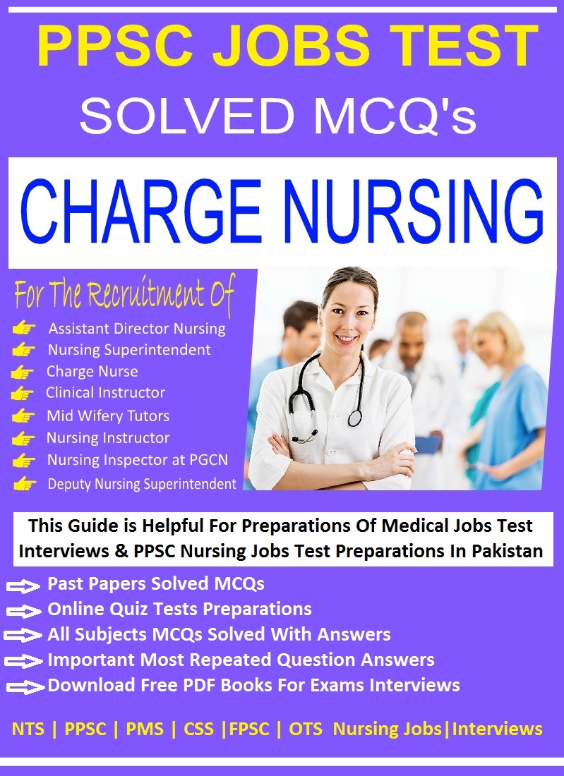 PPSC Charge Nurse MCQs PDF Guide - EASY MCQS QUIZ TEST