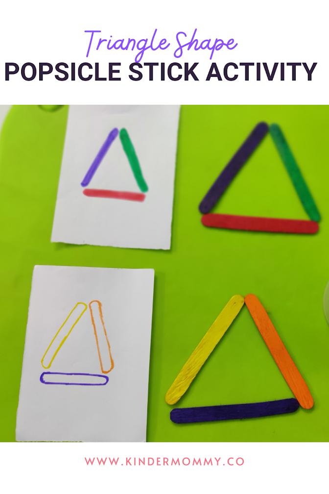 Triangle Shape Popsicle Stick Activity
