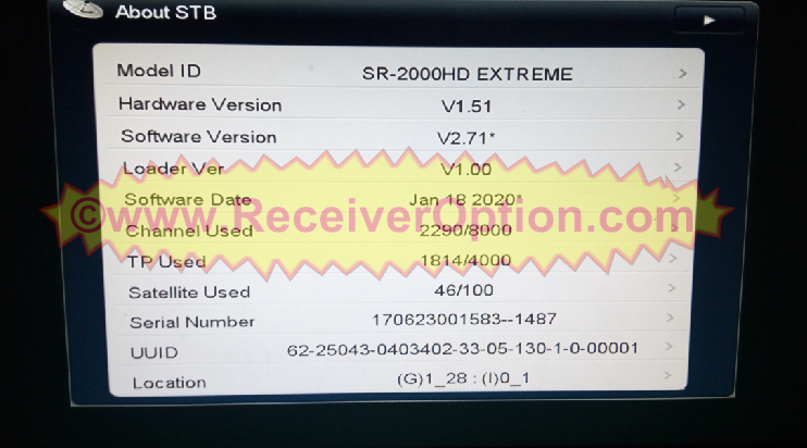 STARSAT SR-2000HD EXTREME RECEIVER NEW SOFTWARE V2.71 - How To Enter Biss key Power vu key And ...