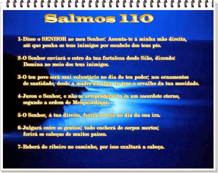 Palavra Eficaz : Salmo 110 - Comentários Pr Heber Toth Armí