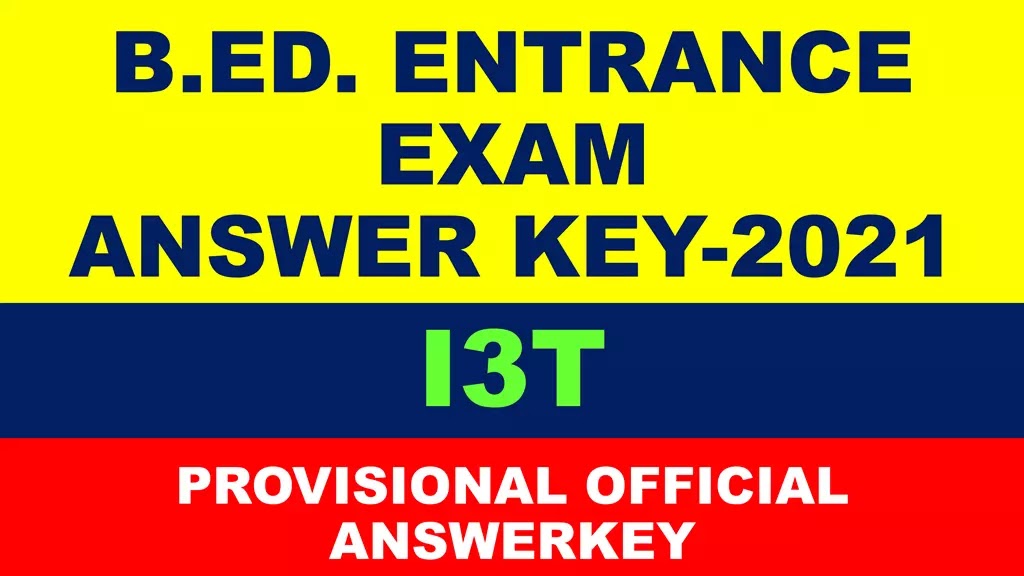 Provisional Answer Keys Of IITE Entrance Exam I3T 2021 Learn English