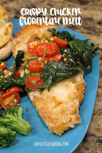 Fantastical Sharing of Recipes: Crispy Chicken Florentine Melt