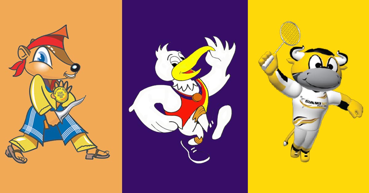 10 Logo & Maskot Sukan Sukma Malaysia Dari Tahun 2010 - Sekarang