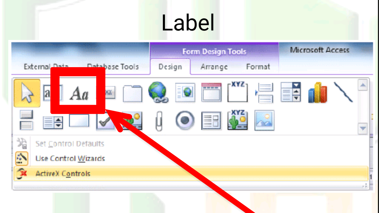 10 Control Microsoft Access