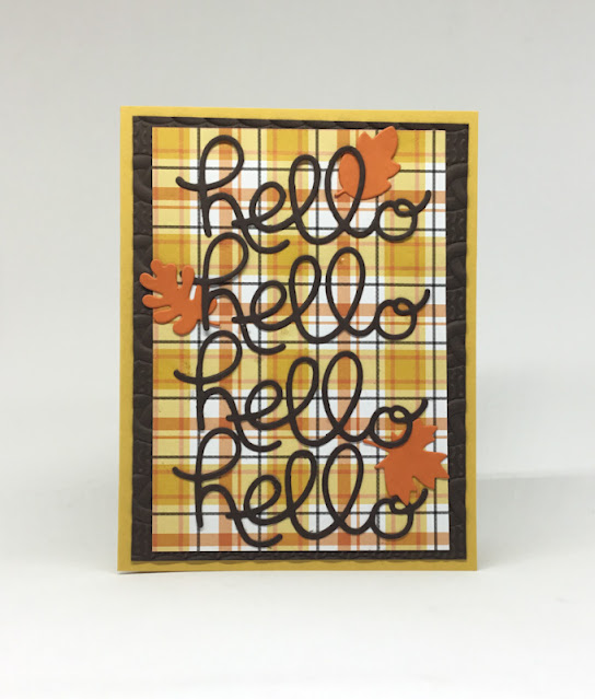 Paper Seedlings: HELLO . . . FALL