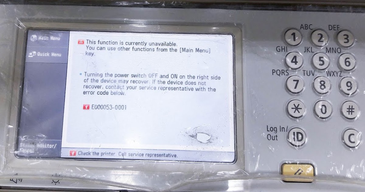 Cara Untuk Mengatasi Error E053-0001 Yang terjadi Pada Mesin Fotocopy ...