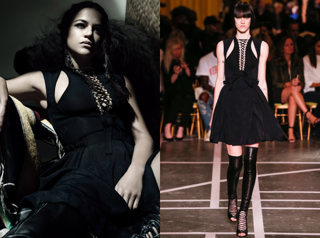 ♥♥♥ actress Michelle Rodriguez in Givenchy, Louis Vuitton, Chanel ...