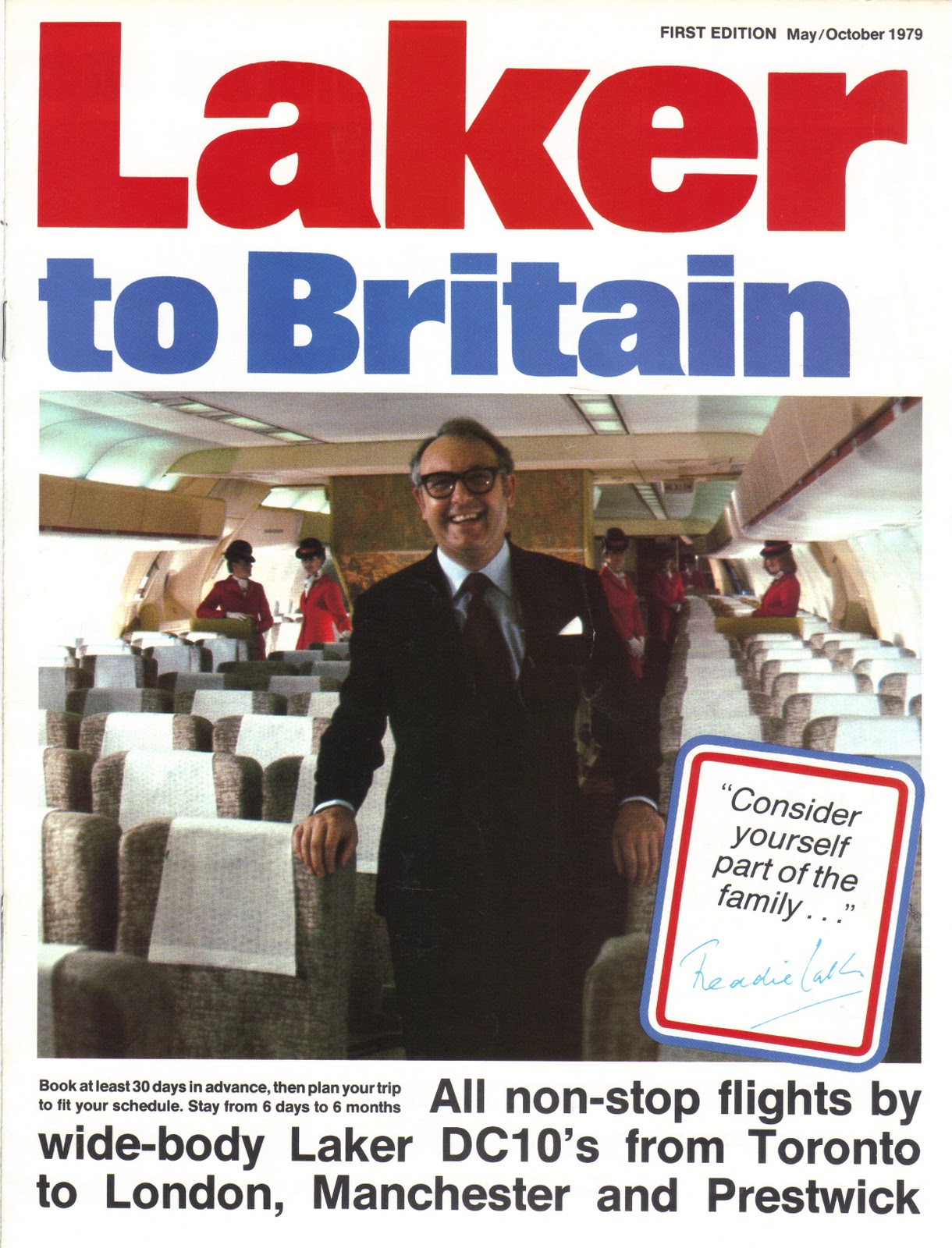 Airlines Past & Present: Laker Airways Brochure From 1979