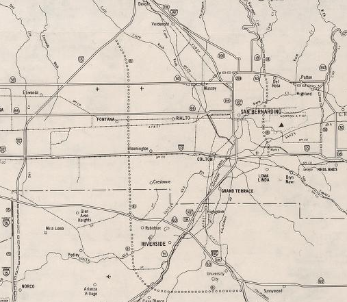 Interstate 215/former Interstate-15 East and California State Route 194