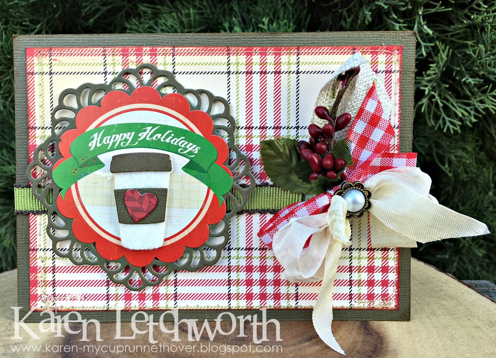 My Cup Runneth Over: Happy Holidays Coffee Card