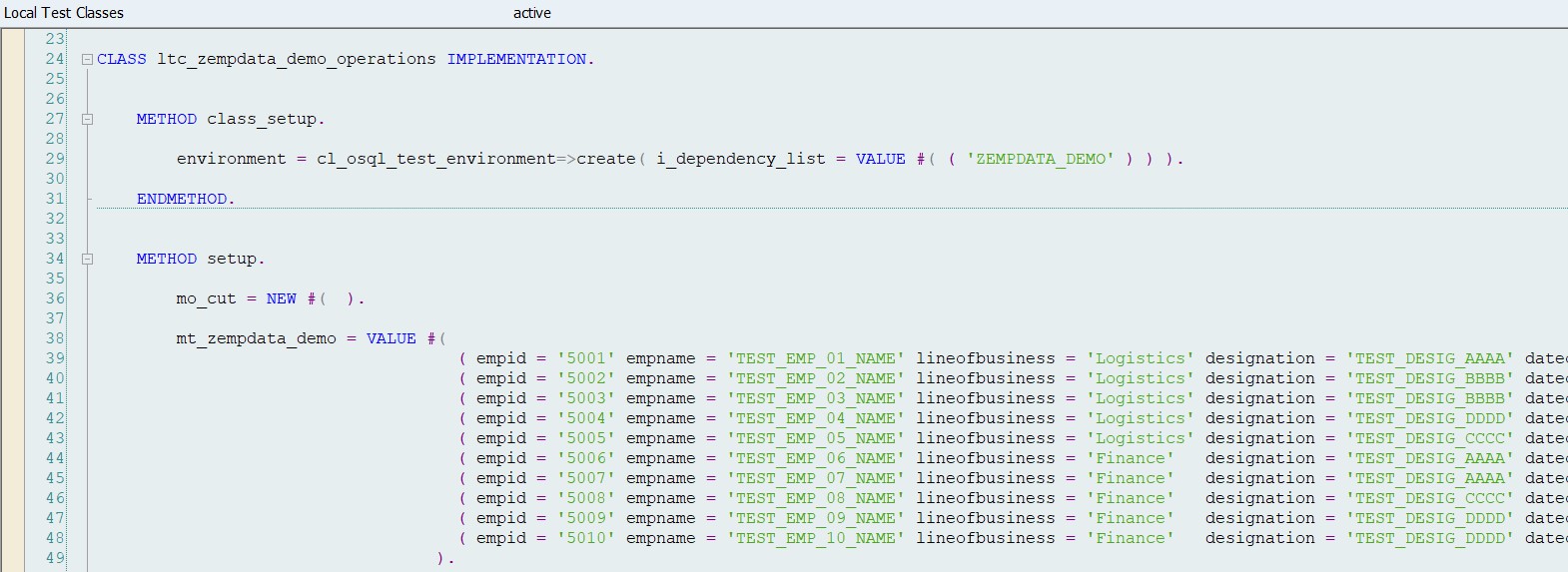 Sap Abap Central “test Doubles” And Using Osql Test Double Framework For Abap Unit Tests