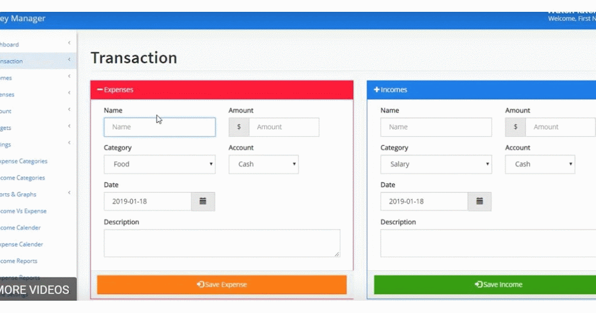 Download - Income and expense management system in PHP with Mysqli