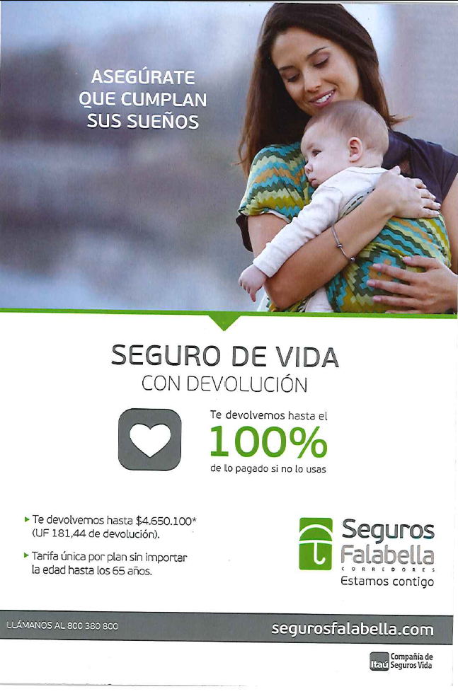 Seguros Falabella Estamos contigo: Asegúrate que cumplan sus sueños: Seguro de Vida con Devolución