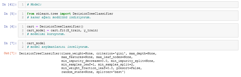 Python - CART (Sınıflandırma)