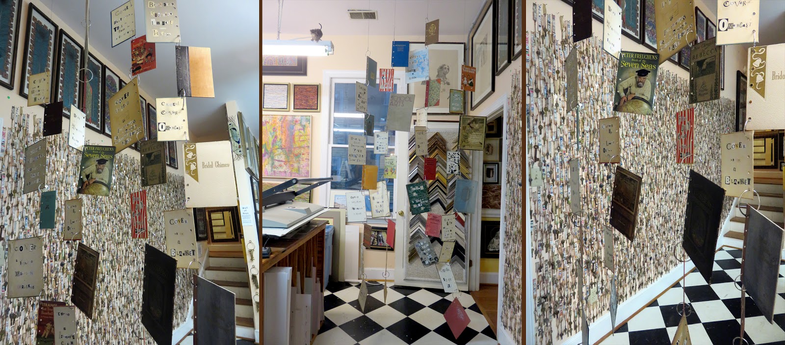 Art In Stitches: Book Cover Installation