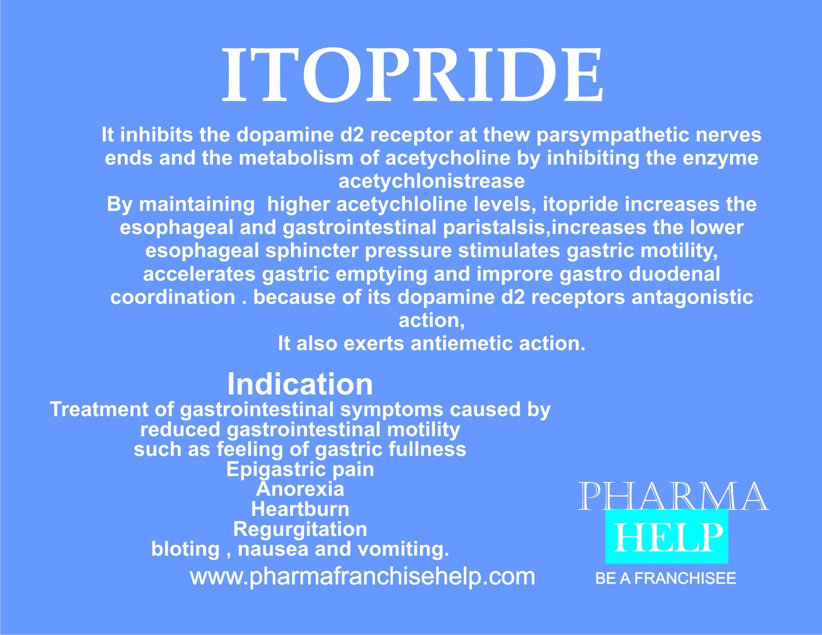 Itopride hydrochloride – Pharma Franchise Help