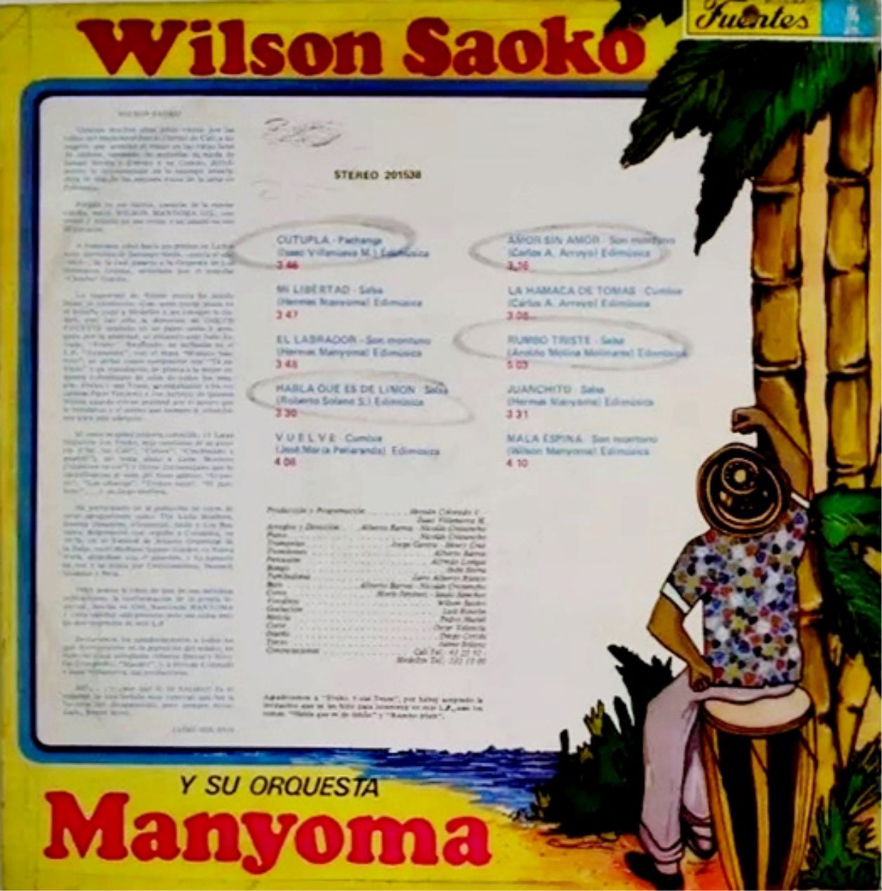 Sabor y Saber: Wilson Saoko Y Su Orquesta Manyoma (1985)