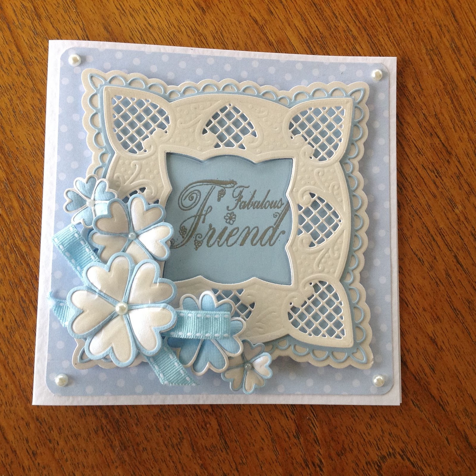 Cotswold Crafter: Anne's Beautiful Blue card