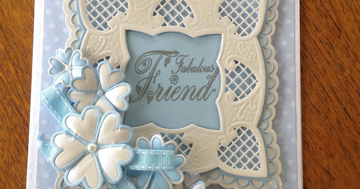 Cotswold Crafter: Anne's Beautiful Blue card