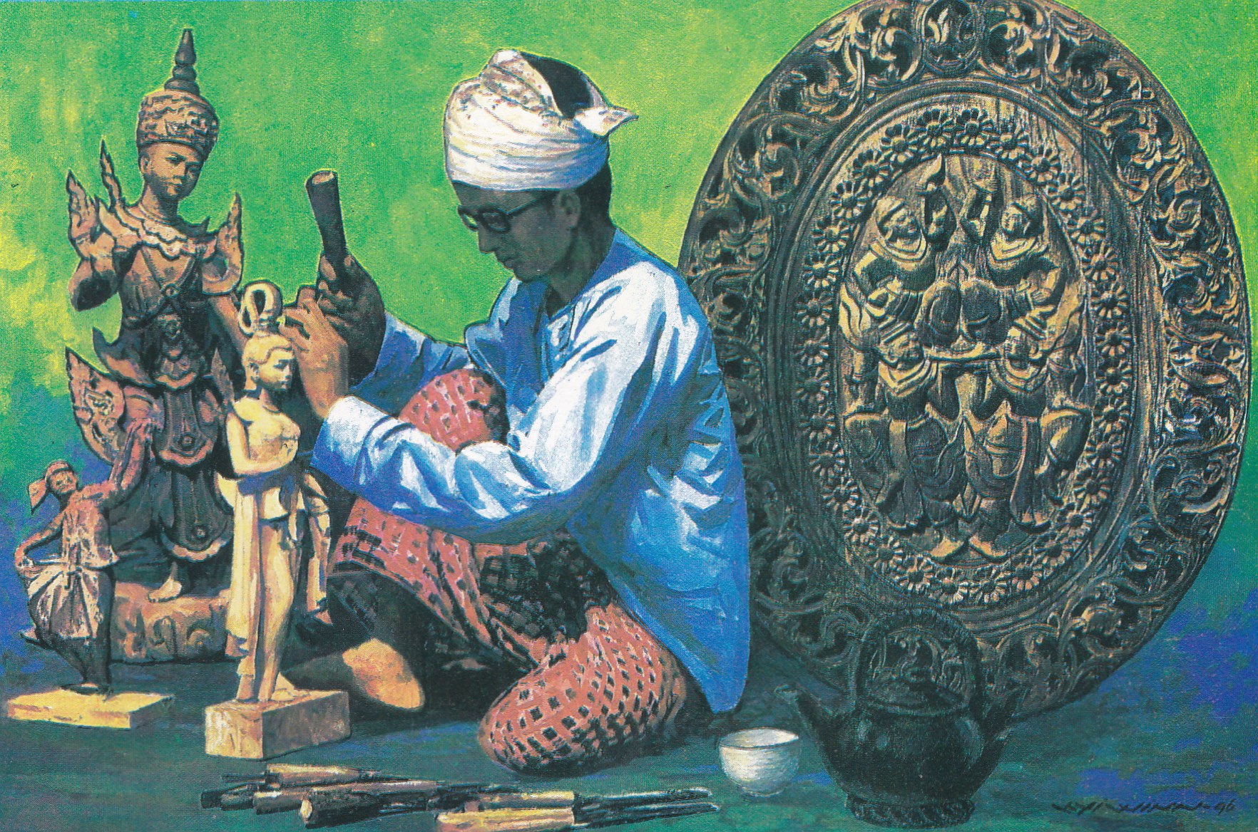 Ko Toe Philately: Panbu (The art of sculpture)