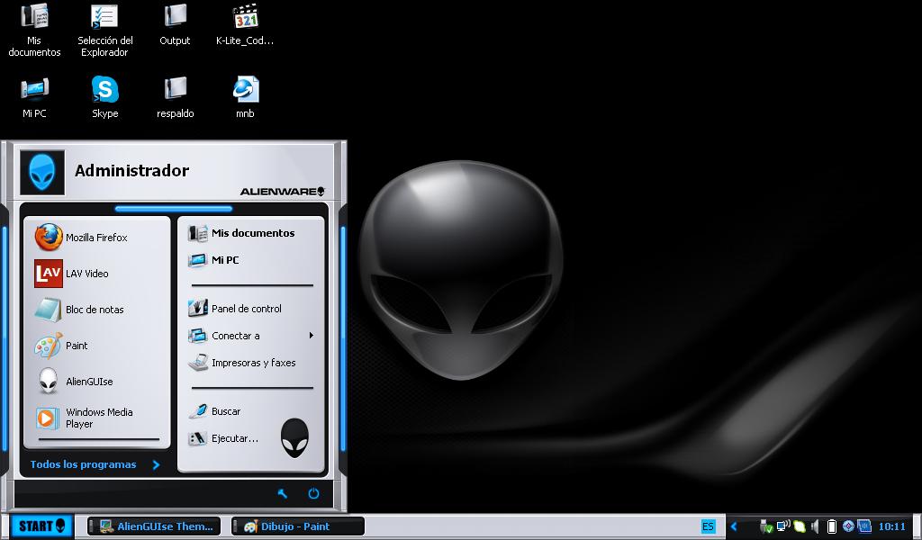 Alienware insipired para windows 7 y AlienGUIse para XP