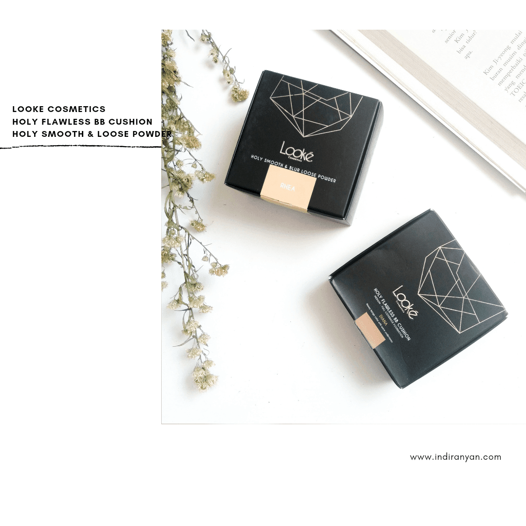 Looke Cosmetics Holy Flawless BB Cushion & Holy Smooth and Blur Loose ...
