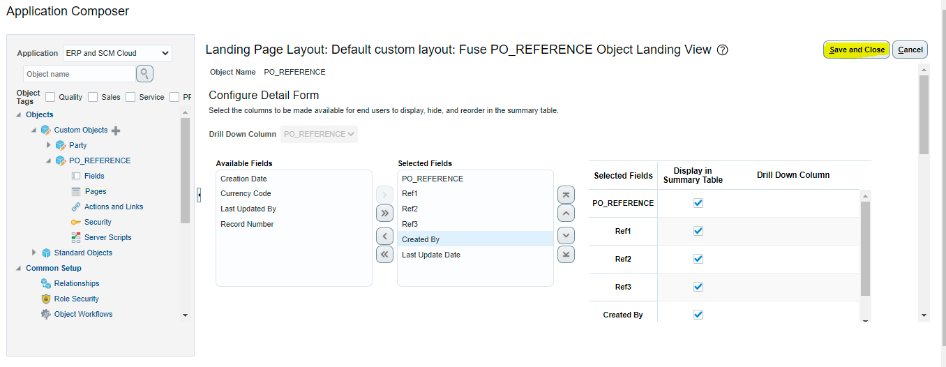 Oracle Application Oracle Fusion Application Composer How To Create A Custom Object And Page