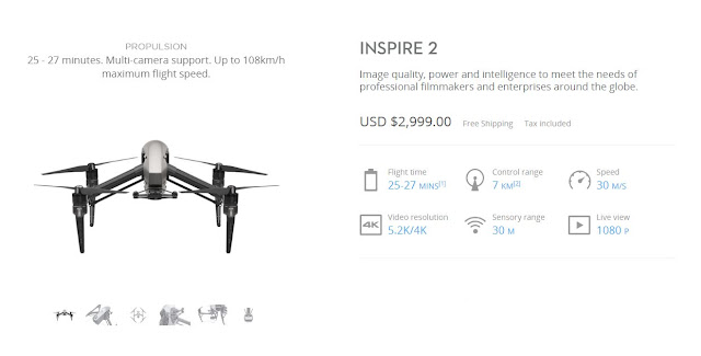 New DJI Inspire 2: All You Need To Know About It. - Photography Blog ...
