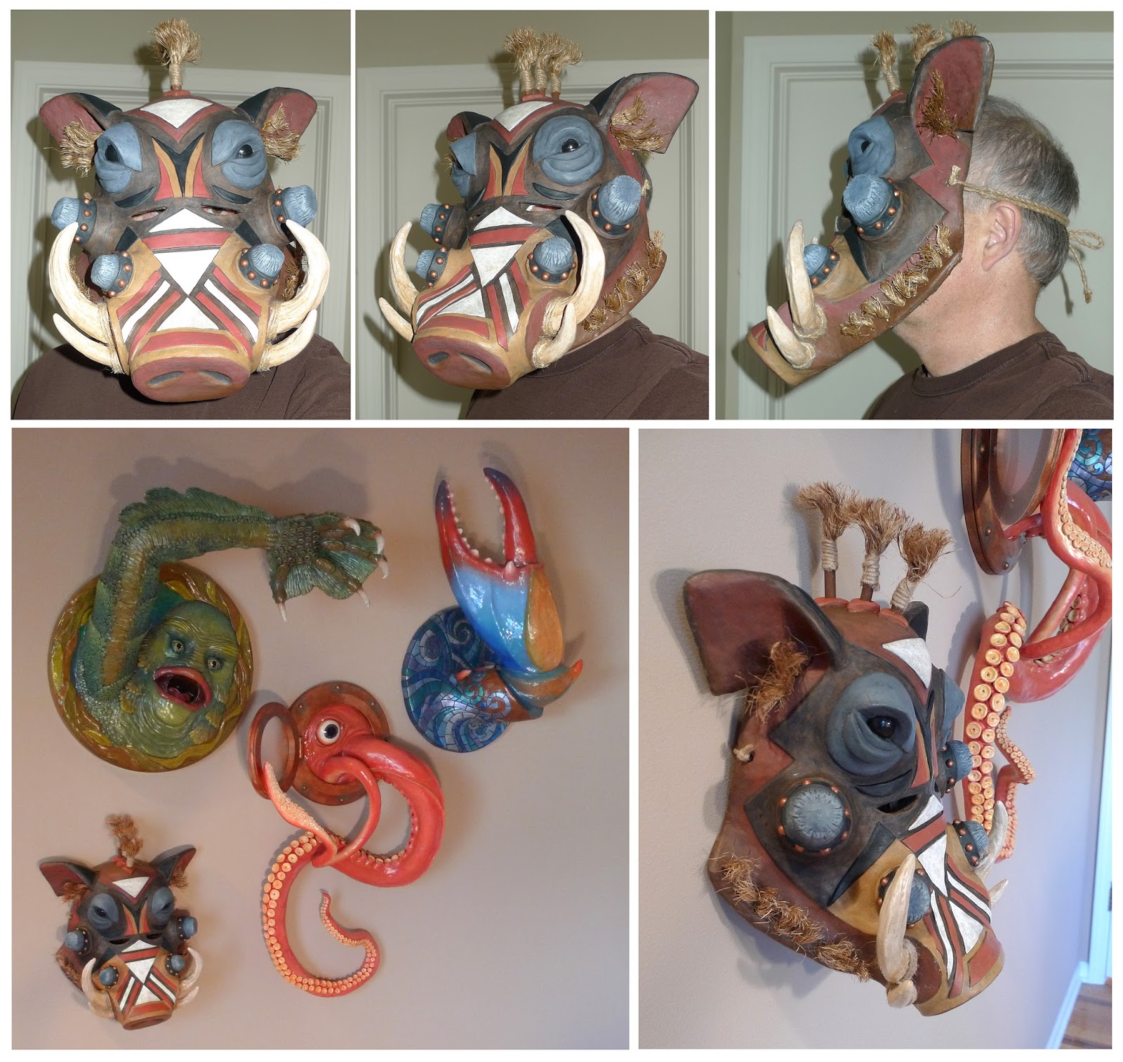 LUDstuff!: SCULPTURE: "The Warthog Mask"