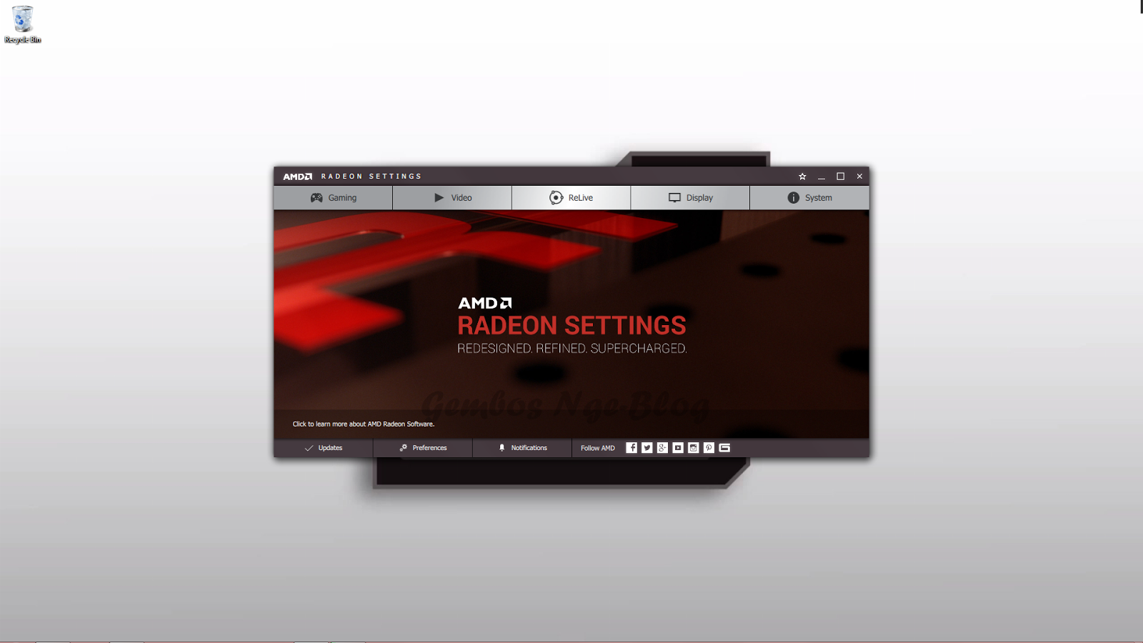 Mengenal Lebih Dalam Tentang AMD ReLive - Gembos Nge-Blog