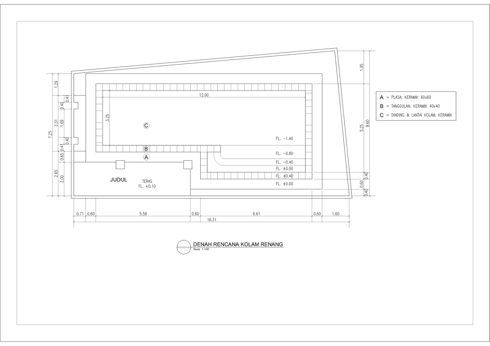 DESAIN 76: Design Swimming Pool Indoor, Lokasi Depok